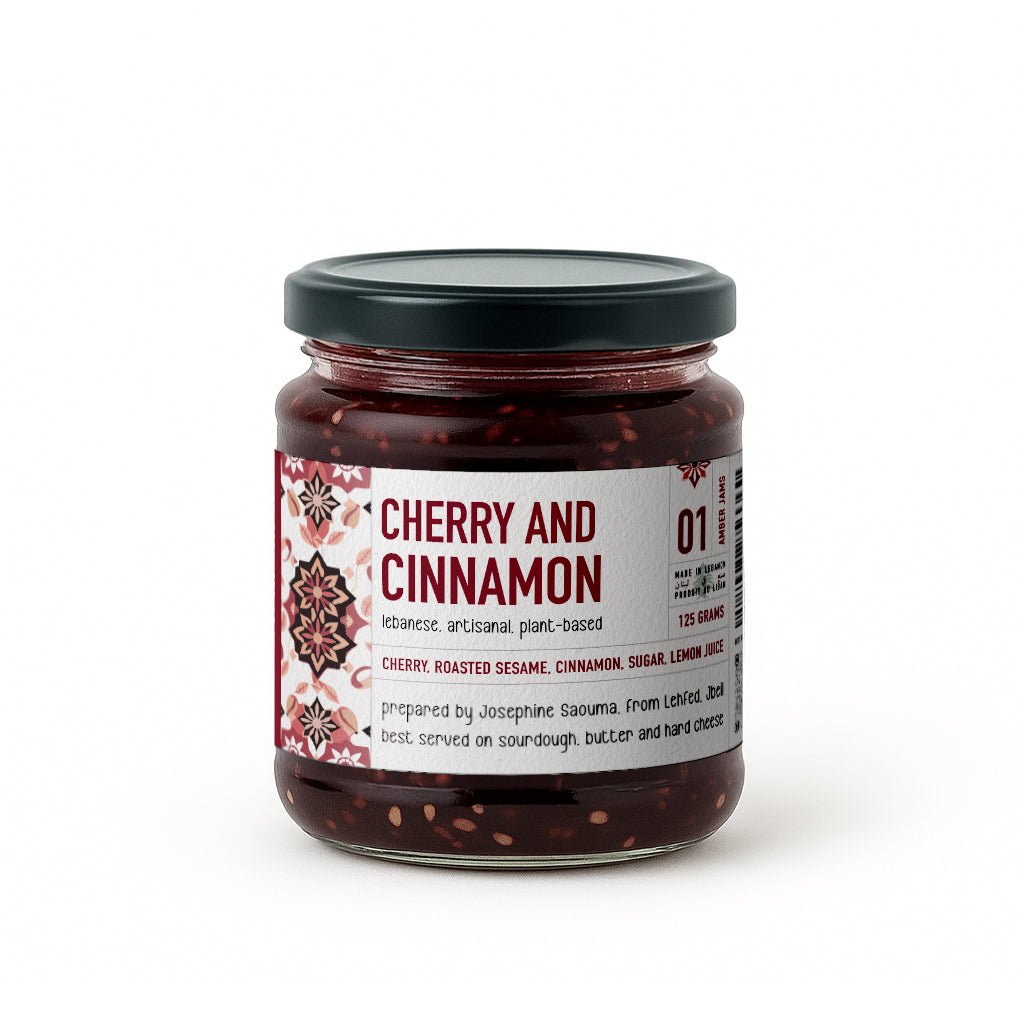 Cherry Cinnamon Sesame Jam - Lebanese Cherry Jam – Jar Thuraya